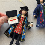 Finished handmade graduation ornaments, and yes a pattern is coming ...